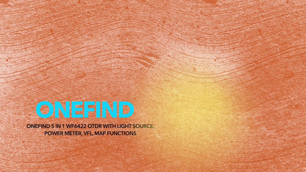 Onefind 5 in 1 WF6422 OTDR with light source, power meter, VFL, map ...